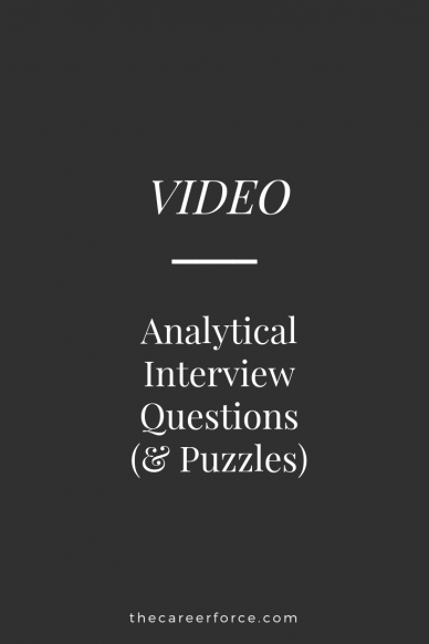 Analytics Interview Questions & Puzzles