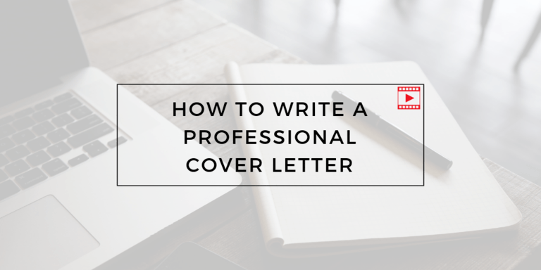 How To Write A Professional Cover Letter | The Career Force